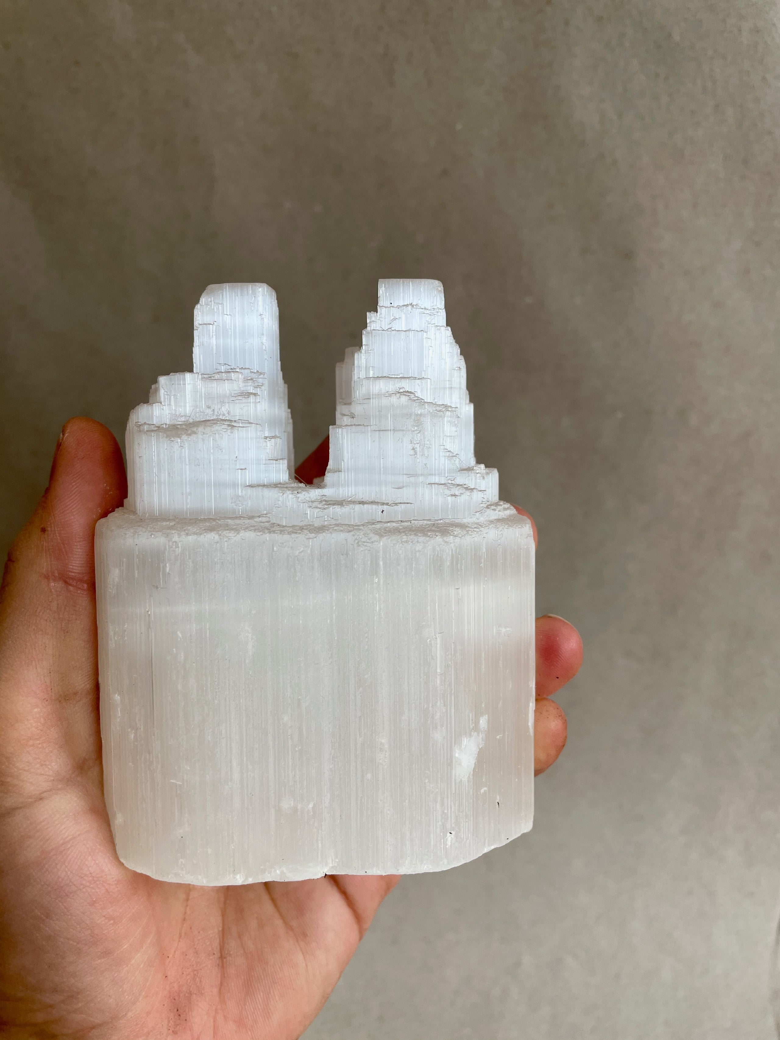 Selenite Twin Skyscraper | Lepley & Co. LLC